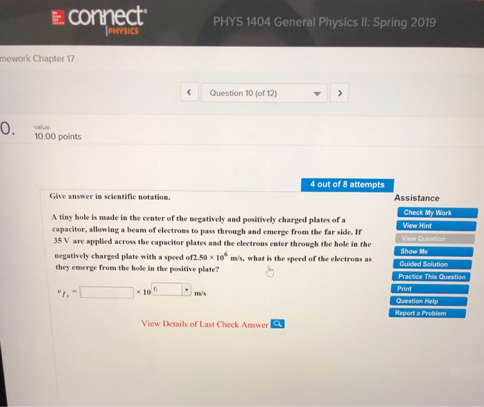 Solved PHYS 1404 General Physics II: Spring 2019 PHYSICS | Chegg.com