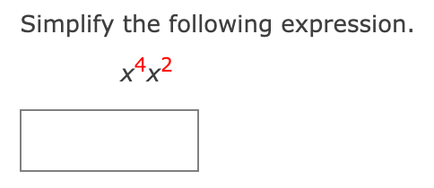 Solved Simplify the following expression. xx² Simplify the | Chegg.com