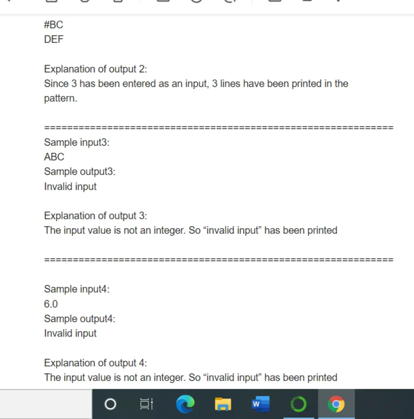 Solved ] 0 3 ] #BC DEF Explanation of output 2: Since 3 has | Chegg.com