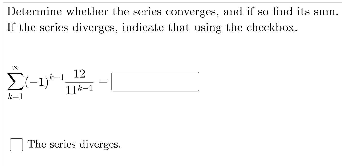 Solved Determine whether the series converges, and if so | Chegg.com