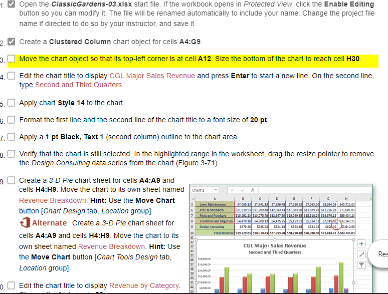 Solved Open the ClassicGardens-03.xisx start file. If the | Chegg.com