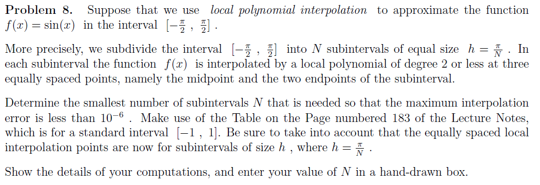 Problem 8. Suppose that we use local polynomial | Chegg.com