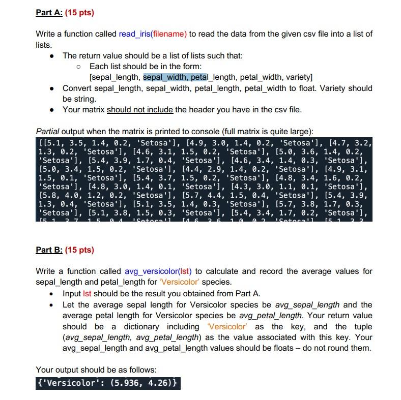Solved Iris flower dataset is a multivariate dataset which | Chegg.com