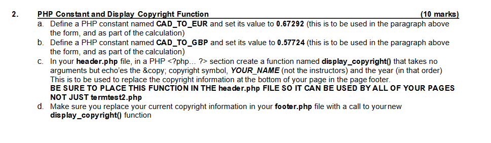 Solved Please help me with this PHP code: The page, after | Chegg.com