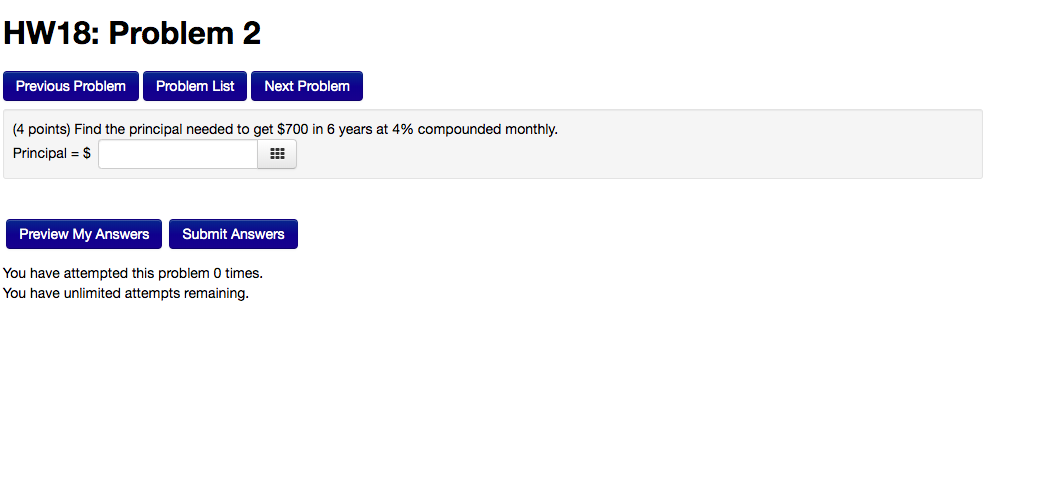 Solved HW18: Problem 2 Previous Problem Problem List Next | Chegg.com