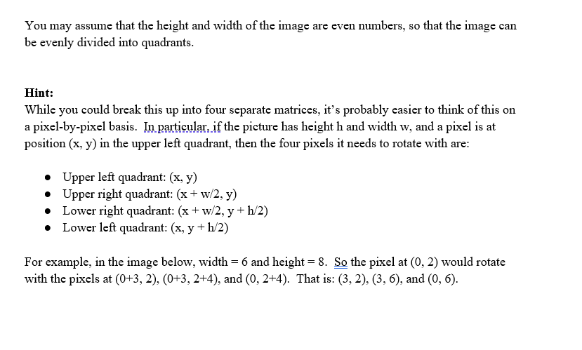 Problem C. (10 points) Rotate Quadrants Next, you | Chegg.com