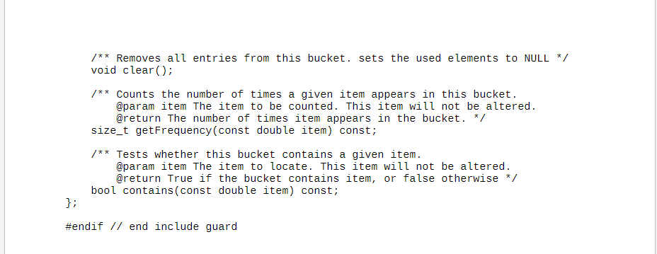 Solved Problem 3: Programming The Bucket data structure: | Chegg.com