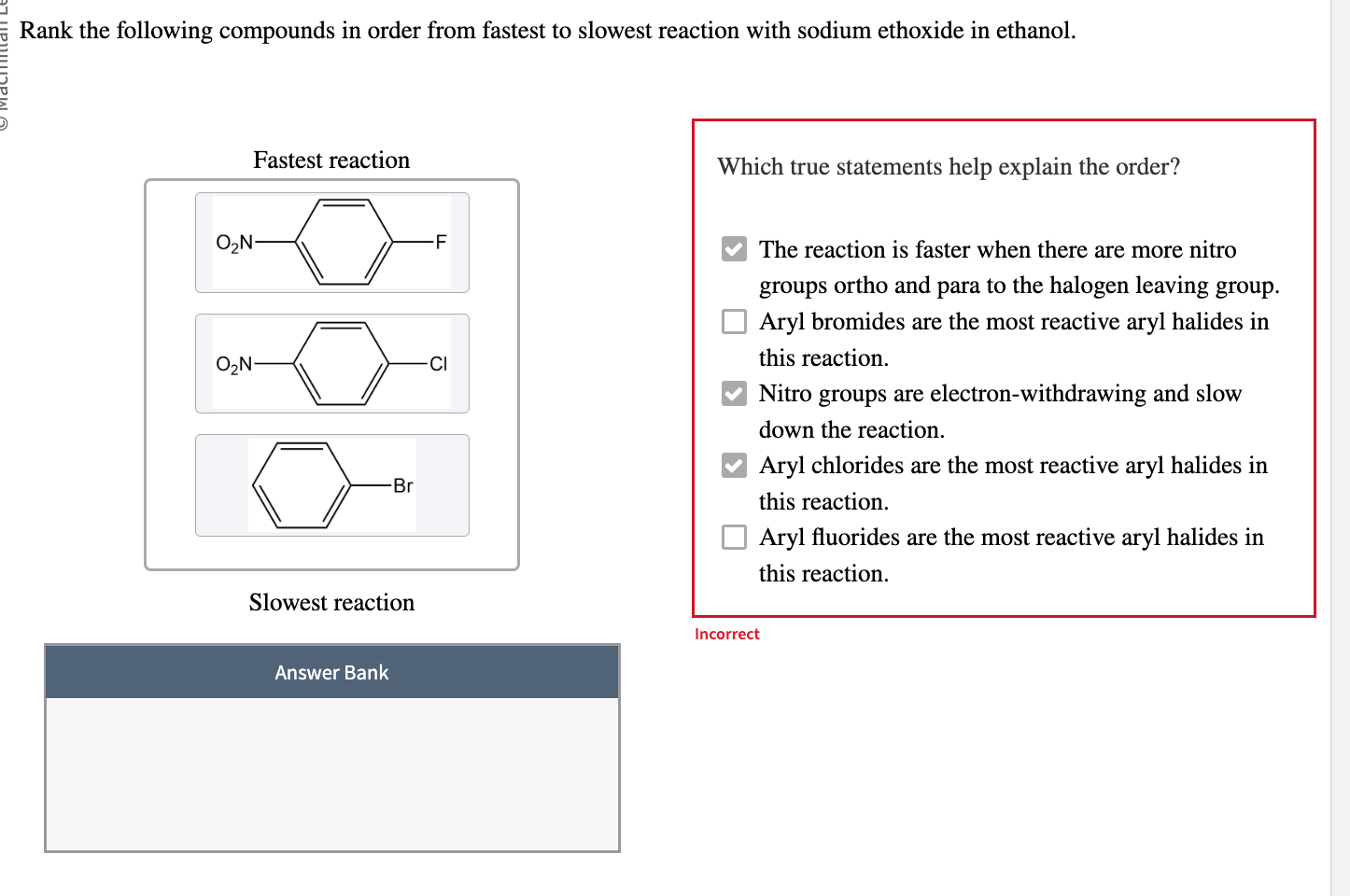Solved Rank the following compounds in order from fastest to | Chegg.com