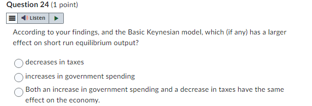 Solved In the Keynesian Cross Model, assume the economy can | Chegg.com