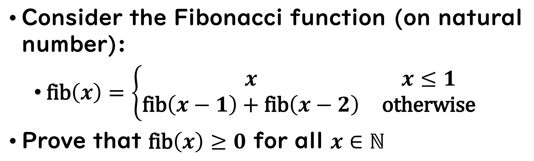 Solved O Consider the Fibonacci function (on natural | Chegg.com