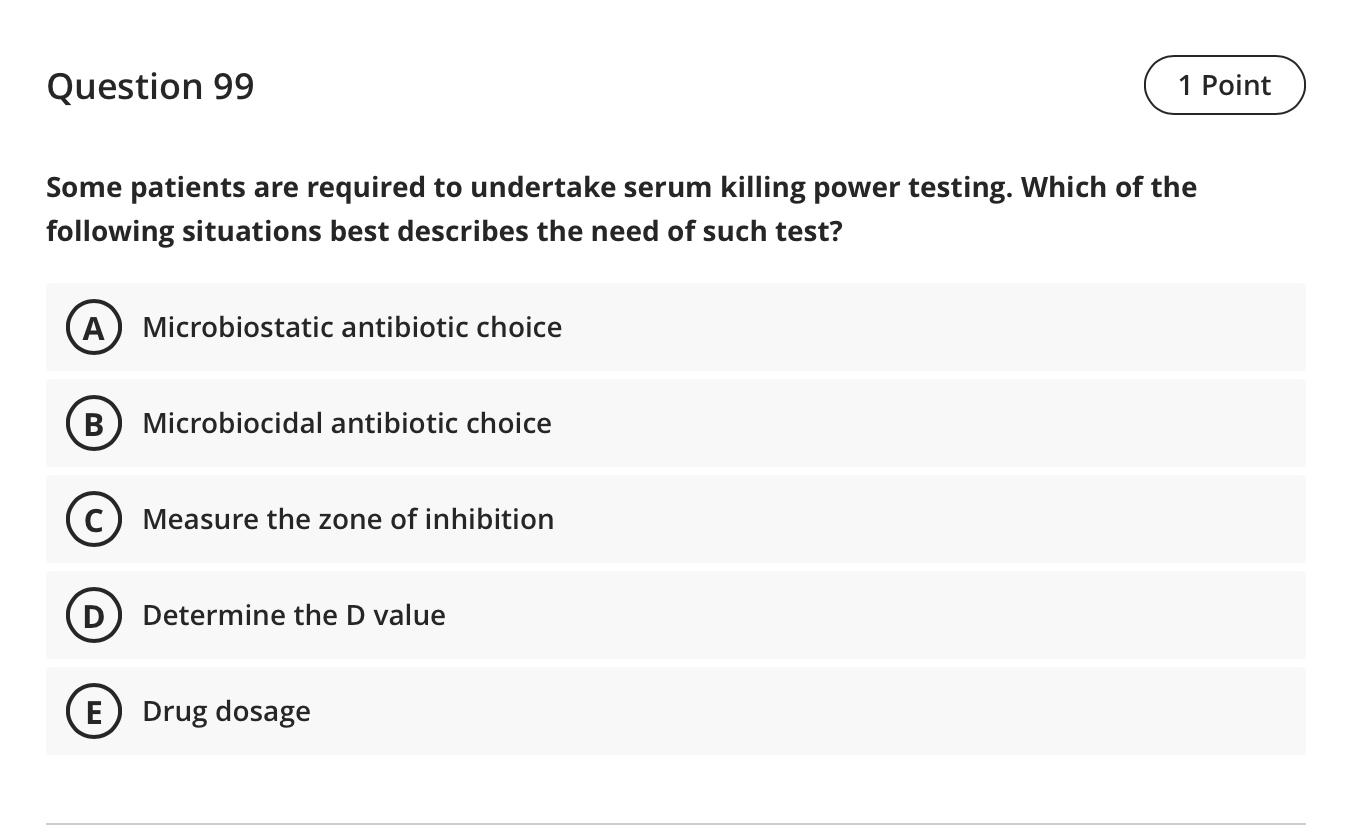 Solved Some patients are required to undertake serum killing | Chegg.com