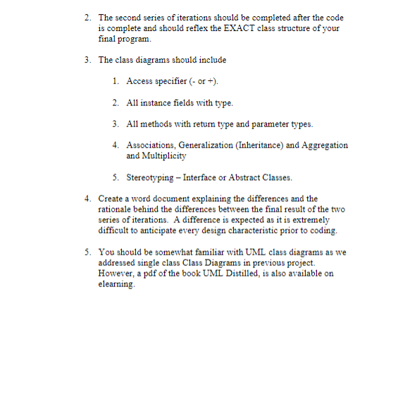 Solved Just need help writing the Java Code portion of this | Chegg.com