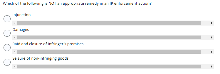 Solved Which of the following is NOT an appropriate remedy | Chegg.com