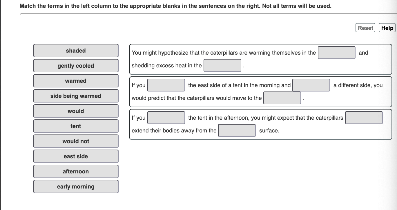 Solved Match the terms in the left column to the appropriate | Chegg.com