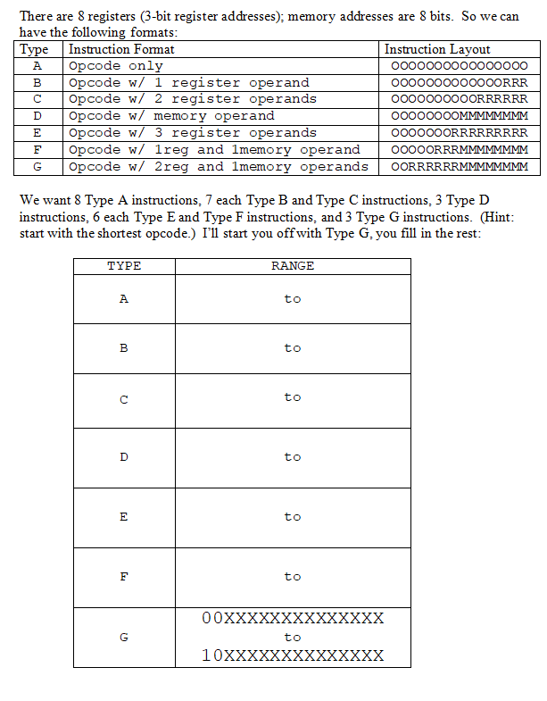 Solved There are 8 registers (3-bit register addresses); | Chegg.com