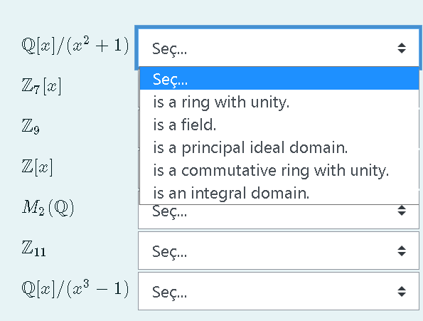 Solved Match each entry in the first column with the | Chegg.com