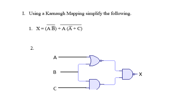 Solved 1. Using a Karnaugh Mapping simplify the following. | Chegg.com