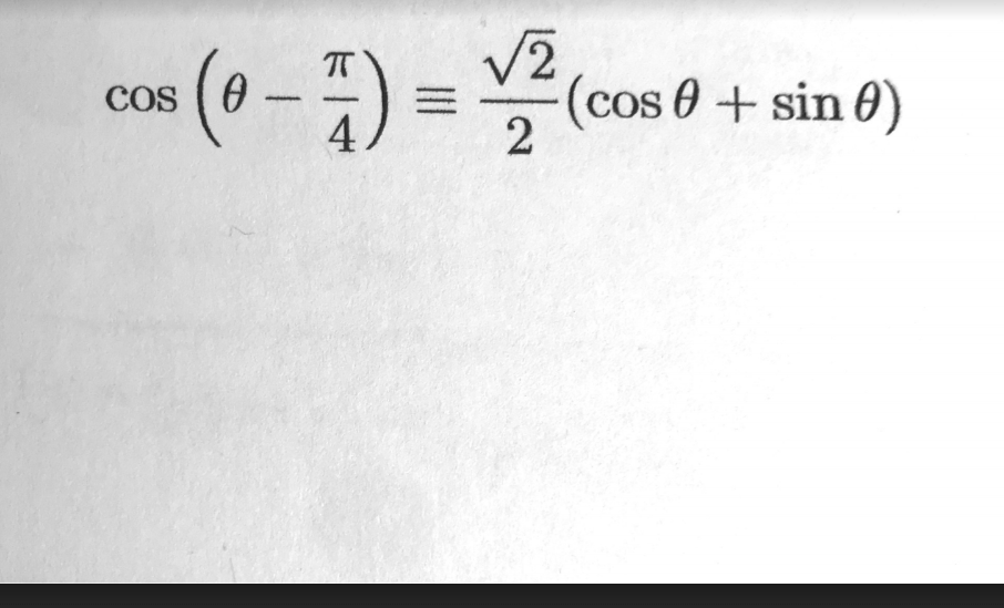 Solved cos (o – ) = ? (cos @ + sin o) | Chegg.com
