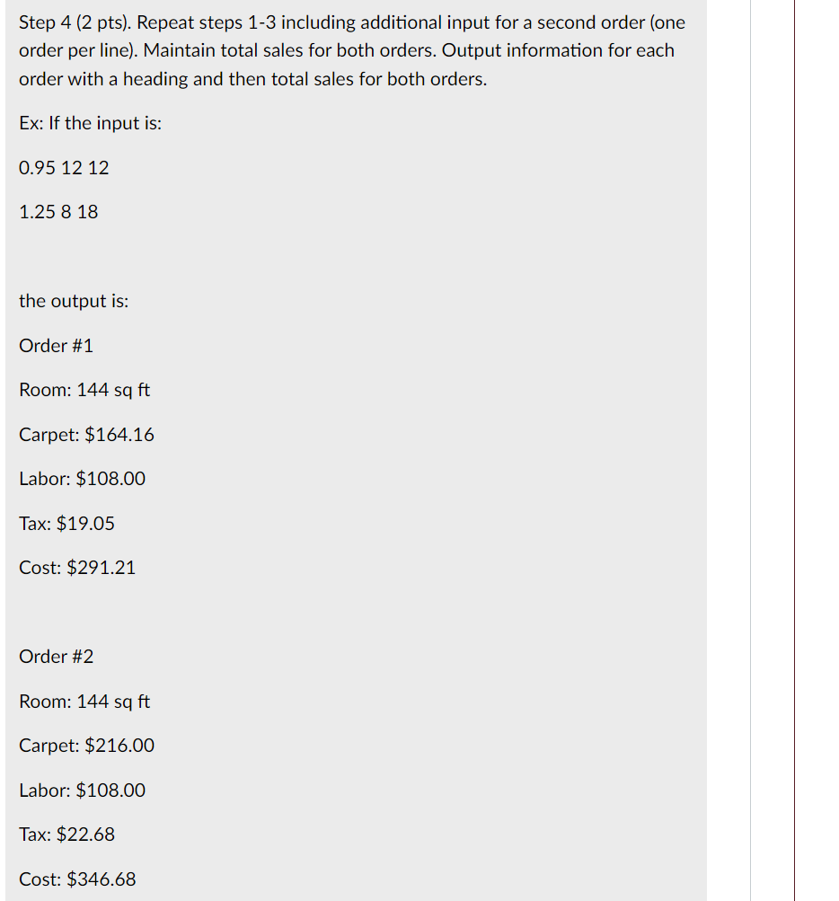 Solved Step 4 (2 pts). Repeat steps 1-3 including additional | Chegg.com