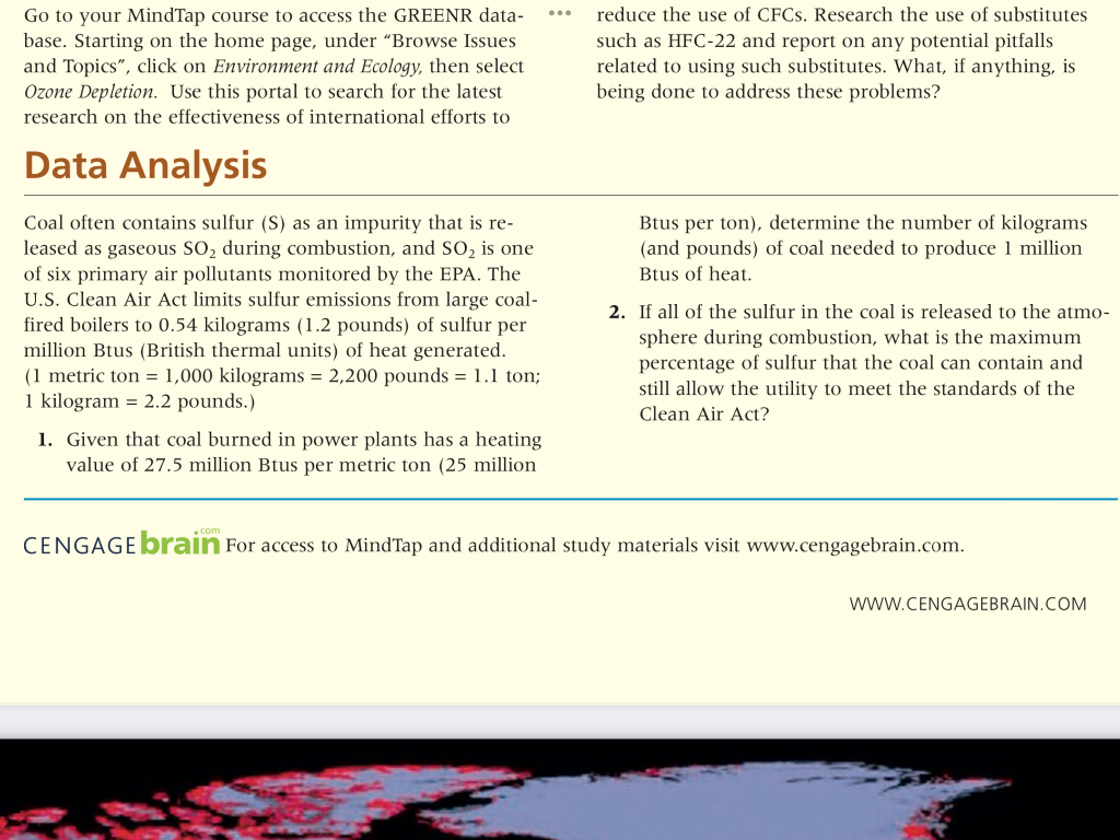 Solved Go To Your Mindtap Course To Access The Greenr Data 