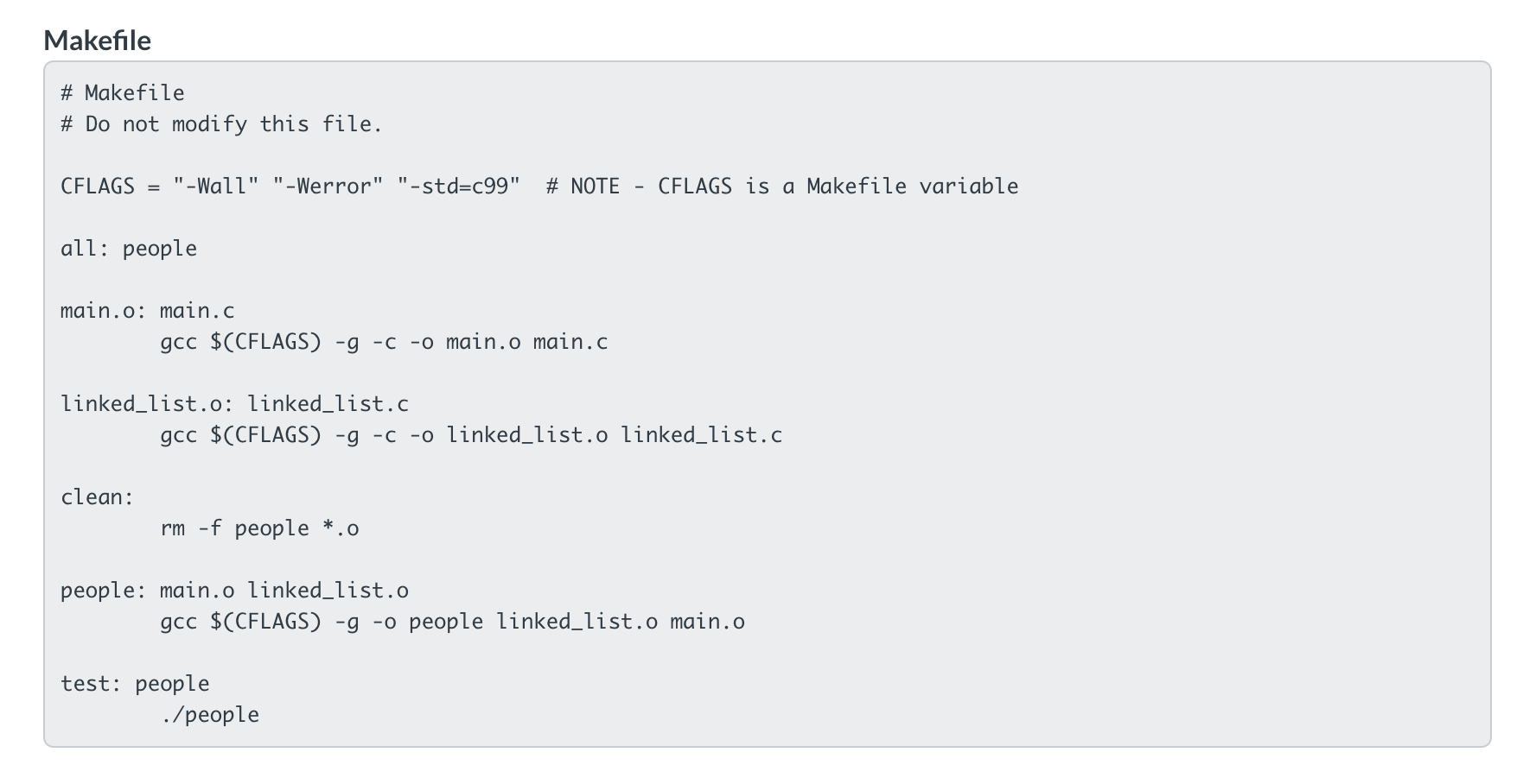 Solved C programming language. Ok, so this is the first | Chegg.com