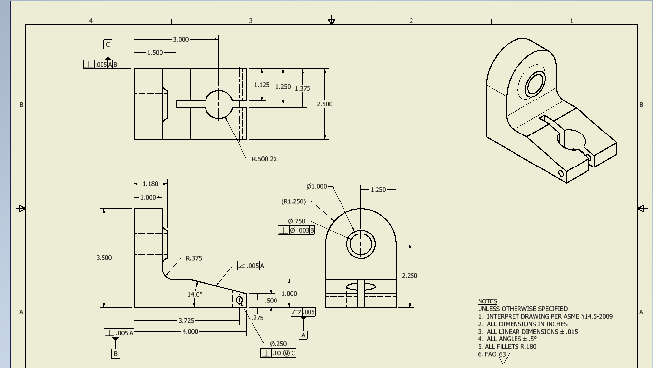 Solved could you please look at my gd&t work and correct it | Chegg.com
