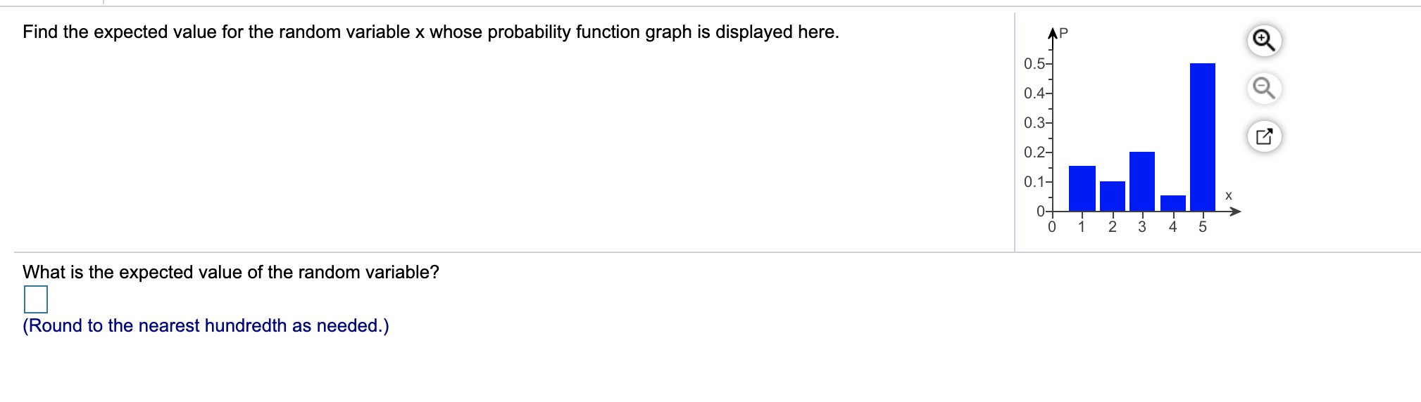 Solved Find the expected value for the random variable x | Chegg.com
