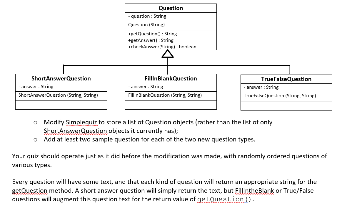 Solved In this exercise, you will work with a quiz | Chegg.com