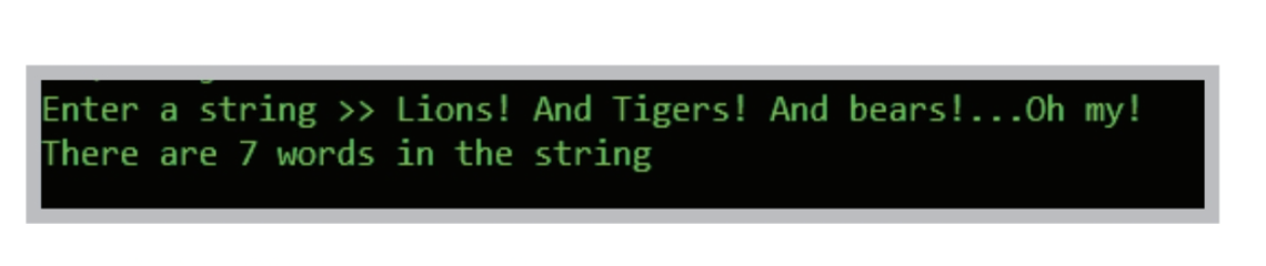 Solved Write an application that counts the words in a | Chegg.com