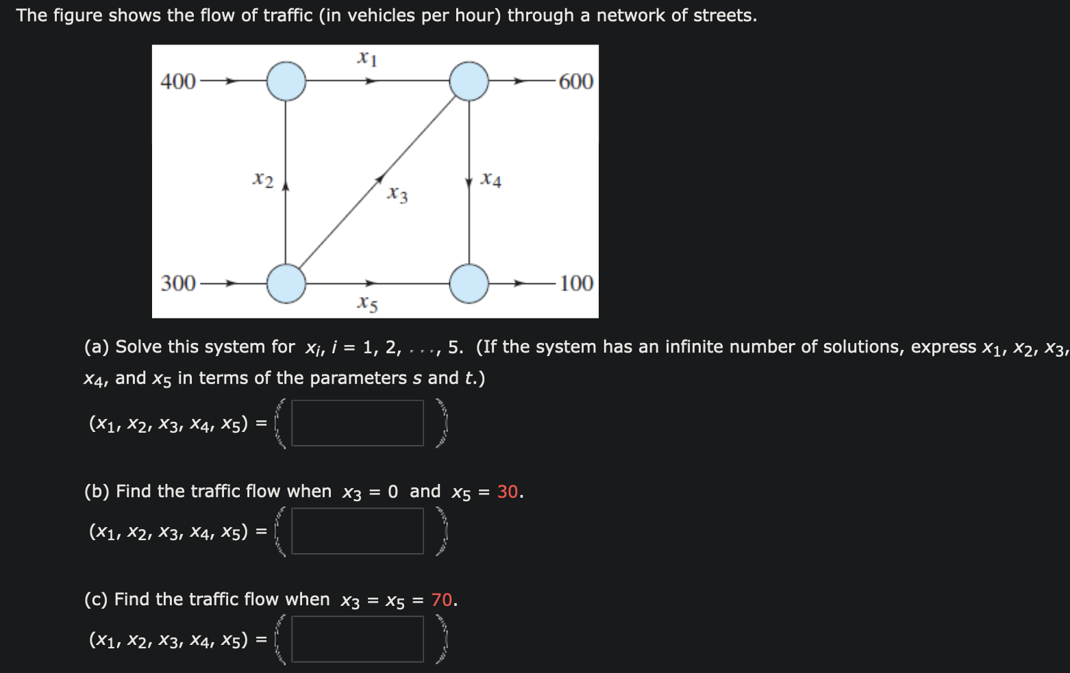 Solved The Figure Shows The Flow Of Traffic In Vehicles Per