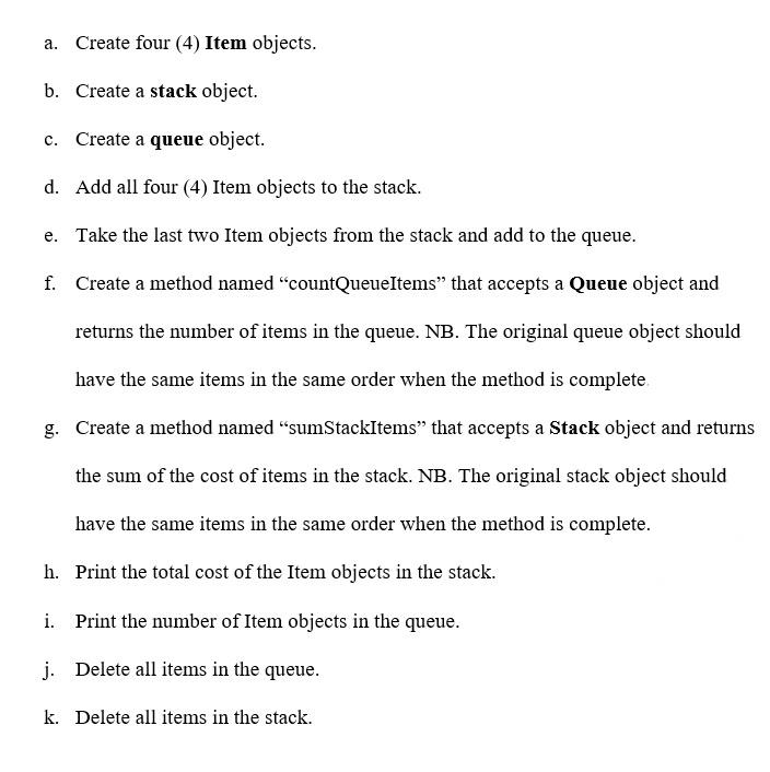 Solved Implement the Classes in the UML diagram below in the | Chegg.com