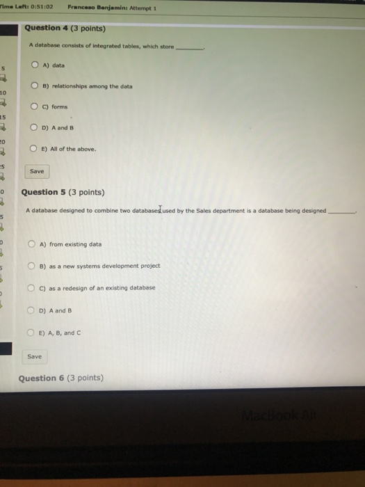 Solved Question 2 (3 points) In an enterprise-class database | Chegg.com Solved Question 2 (3 points) In an enterprise-class database | Chegg.com