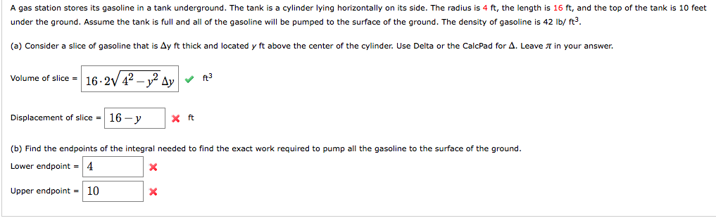 Solved A gas station stores its gasoline in a tank | Chegg.com