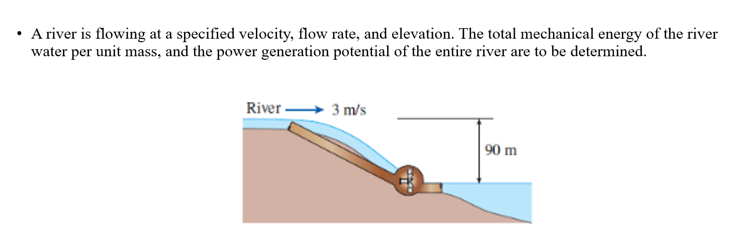 Solved - A river is flowing at a specified velocity, flow | Chegg.com