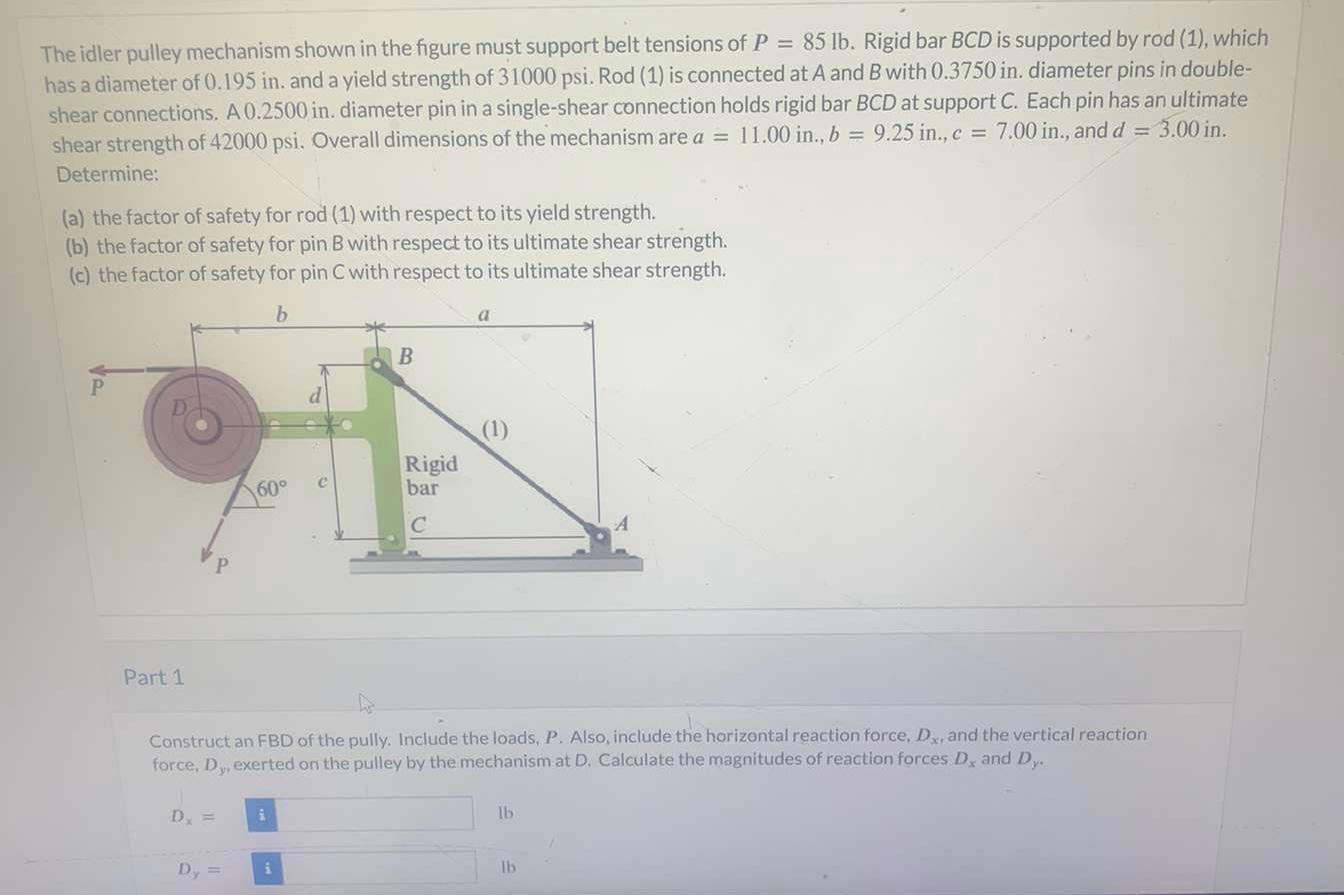 Solved The idler pulley mechanism shown in the figure must | Chegg.com