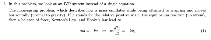 Solved 3. In this problem, we look at an IVP system instead | Chegg.com