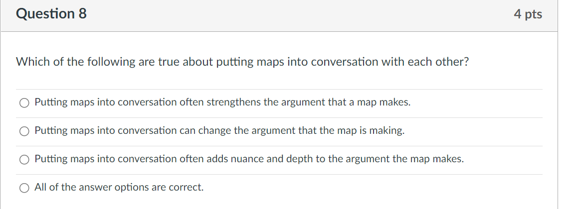 Solved Which of the following are true about putting maps | Chegg.com