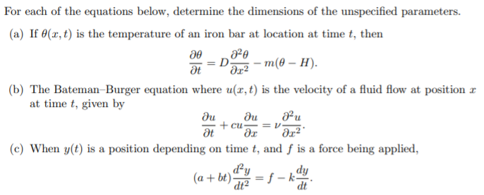 Solved at Әr2 For each of the equations below, determine the | Chegg.com