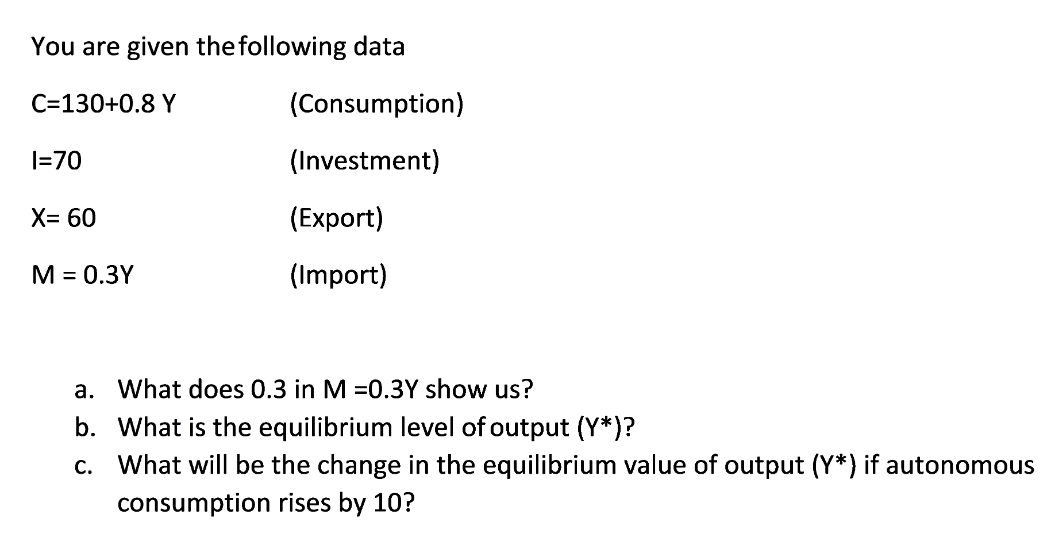 Solved You are given the following data | Chegg.com