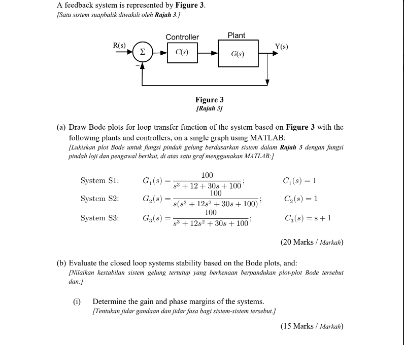 Solved A feedback system is represented by Figure 3. [Satu | Chegg.com