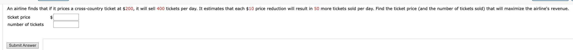 Solved ticket price number of tickets | Chegg.com