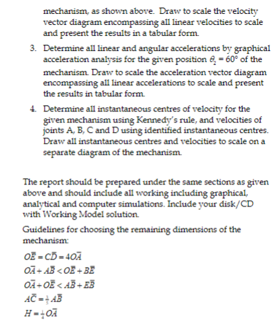 Solved For the six-bar linkage mechanism shown below, | Chegg.com