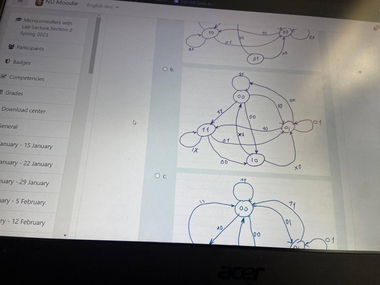 d. 00010100 29 January February February F | Chegg.com