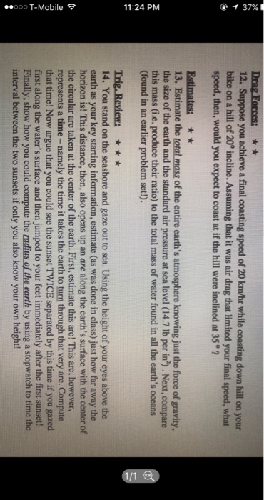 Solved ..ooo T-Mobile令 11:24 PM 6 | Chegg.com