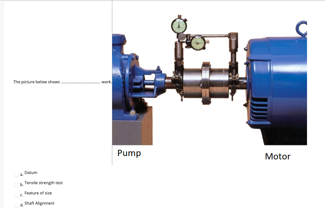 Solved The picture below shows work. Pump Motor Datum a. b. | Chegg.com
