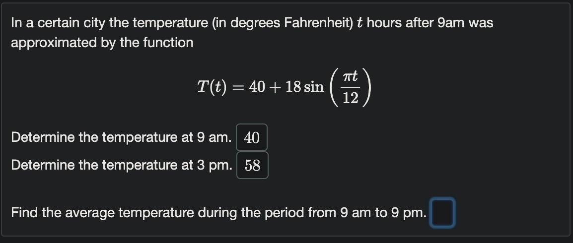 Solved In a certain city the temperature (in degrees | Chegg.com