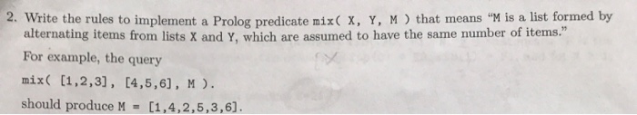 Solved Write The Rules To Implement A Prolog Predicate 6201