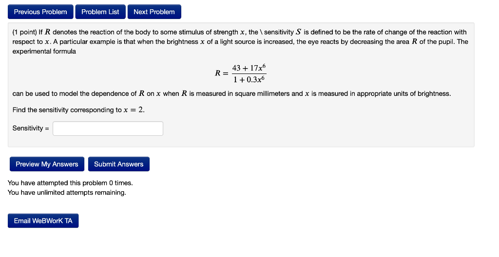 Solved Previous Problem Problem List Next Problem (1 point) | Chegg.com