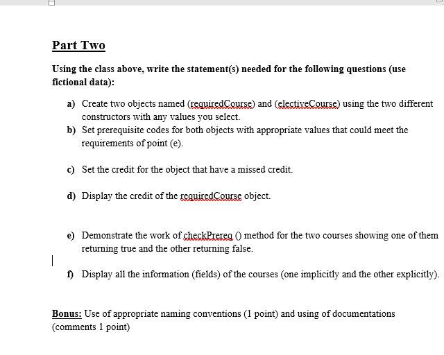 Solved I need help in Part 2. Need to be done in C#. Please | Chegg.com