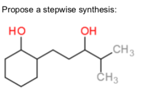 Solved Propose a stepwise synthesis: НО ОН CH3 CH3 | Chegg.com
